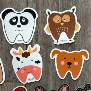 Animal Tooth Sticker, Sloth Teeth Sticker, Dental Pug, Cow Dental ...