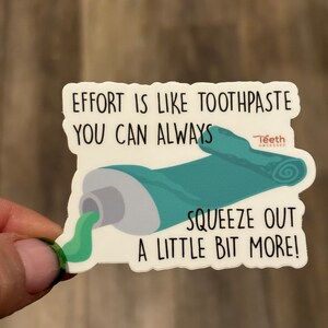 Toothpaste Sticker, Toothbrush Sticker, Dental Hygiene Sticker, Tooth ...