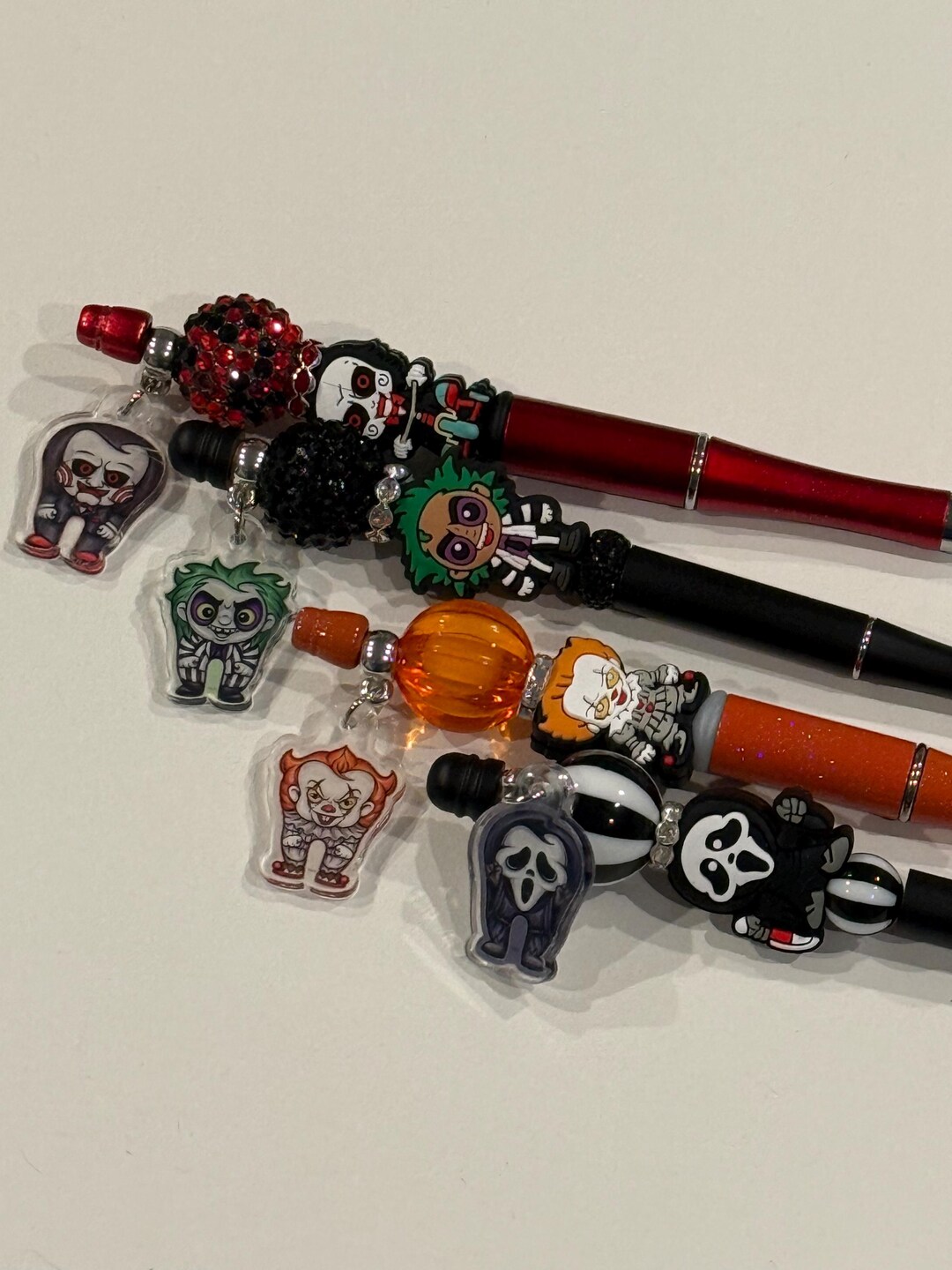 Custom Beaded Halloween Horror Character Pens, Horror, Scary, Cute and ...