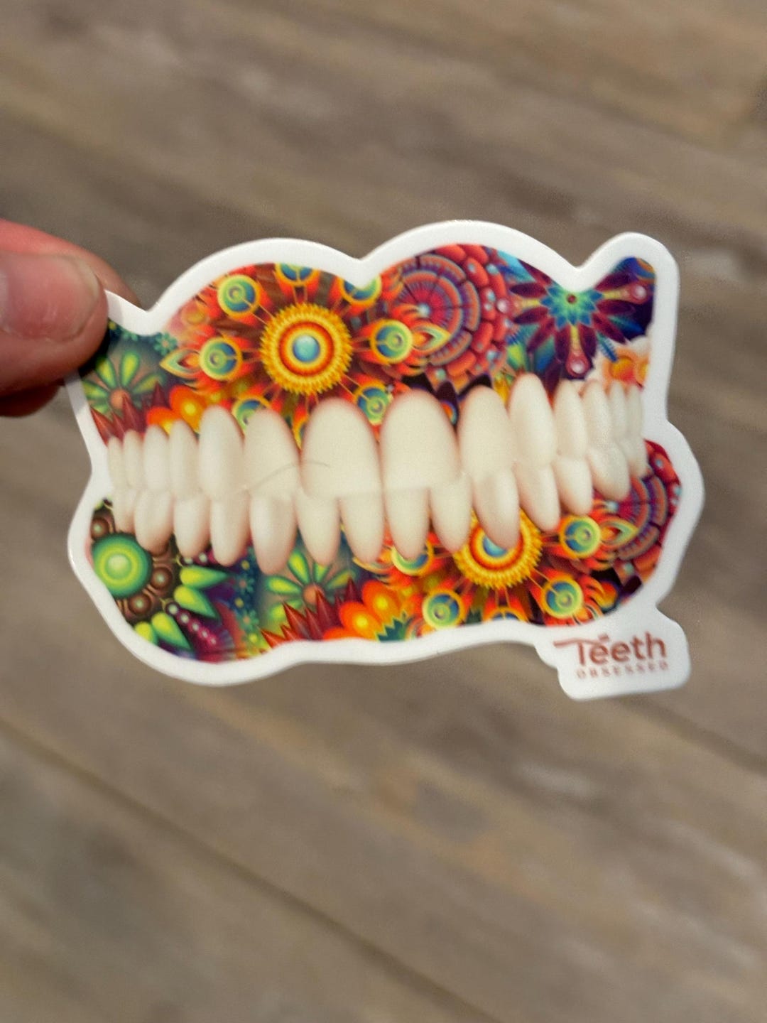Colorful Denture Sticker | Dental Decal | Funny Denture Accessory ...