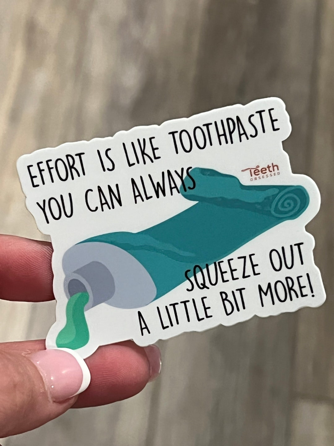 Toothpaste Sticker Toothbrush Sticker Dental Hygiene - Etsy