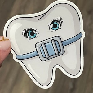 Braces Sticker, Ortho Stickers, Dental Stickers, Orthodontic Dental ...