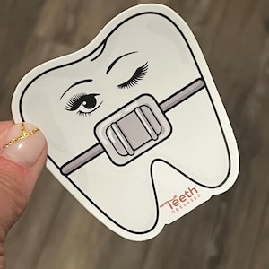Braces Sticker, Ortho Stickers, Dental Stickers, Orthodontic Dental ...