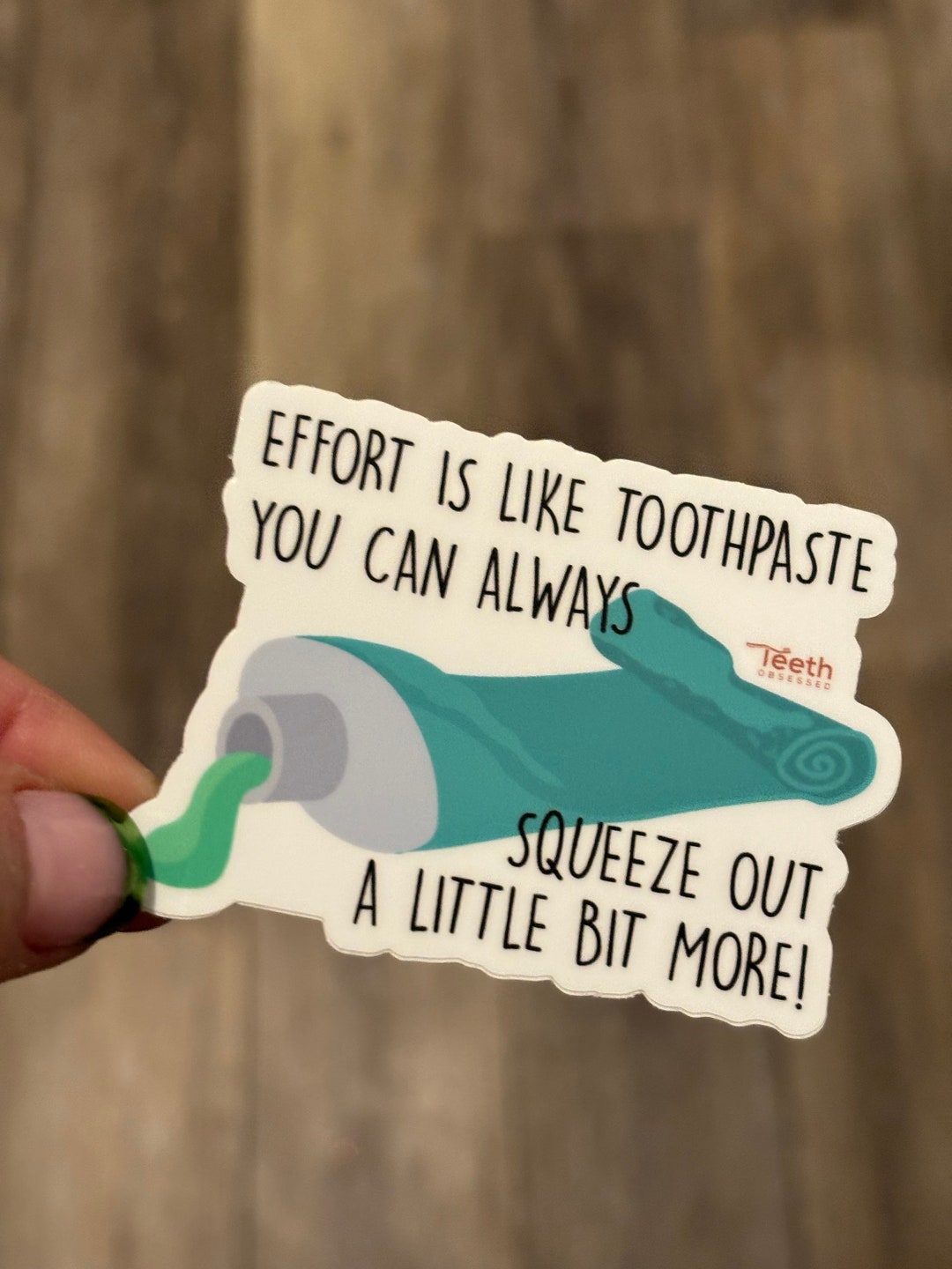 Toothpaste Sticker, Toothbrush Sticker, Dental Hygiene Sticker, Tooth ...