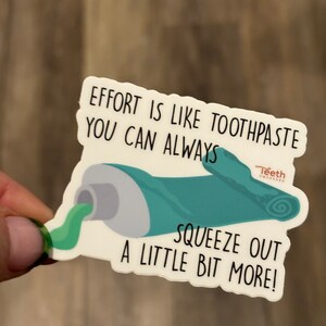Toothpaste Sticker, Toothbrush Sticker, Dental Hygiene Sticker, Tooth ...