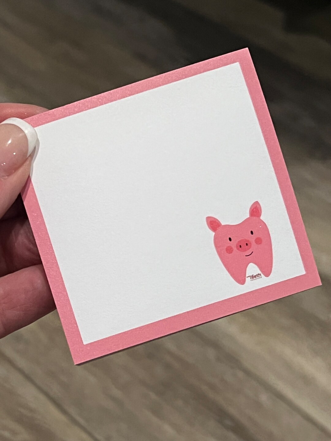 Pig Teeth Notepad Pig Dental Notes Tooth Notepad Dental - Etsy