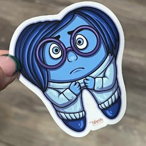 Sad Tooth Sticker, RDH Sticker, Dental Student, Sticker Hygienist ...