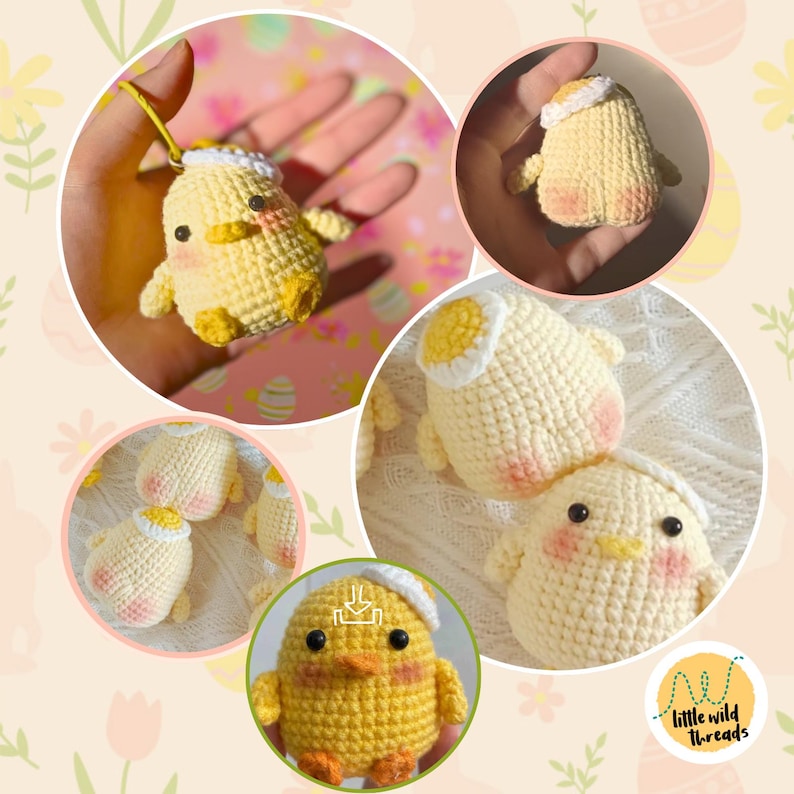 Cheeky Chick Amigurumi Crochet Pattern, Beginner Friendly (PDF Pattern ...
