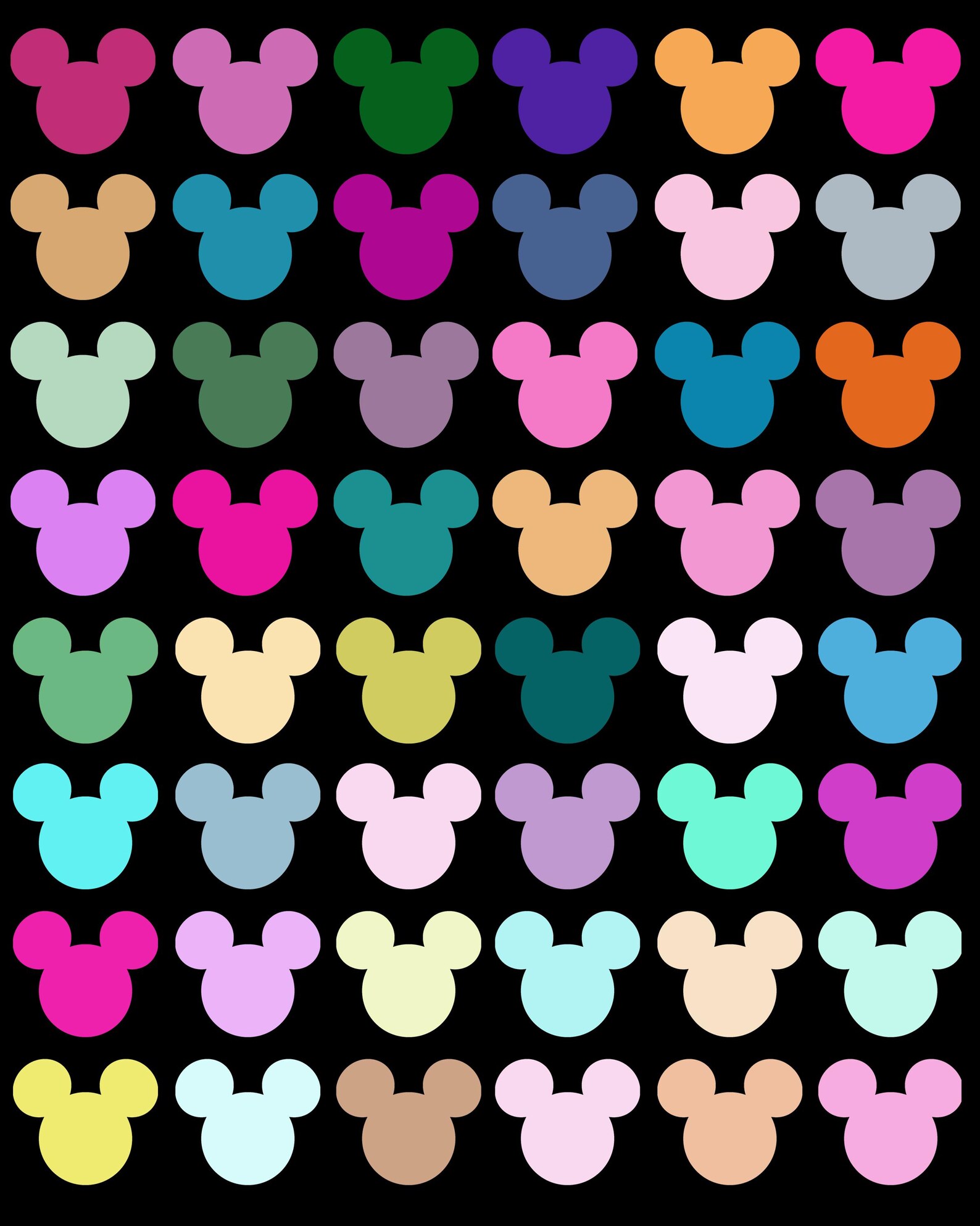 Colorful Mickey Head Png - JPG & PNG | Mickey Png, Mickey JPG, Mickey ...