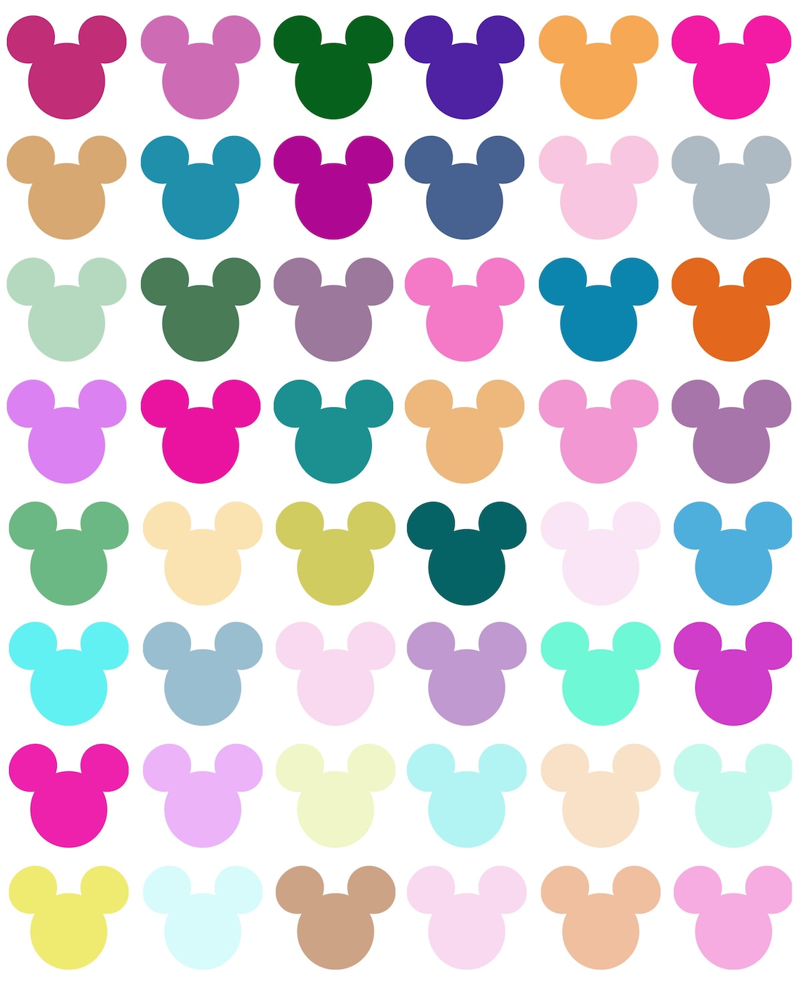 Colorful Mickey Head Png - JPG & PNG | Mickey Png, Mickey JPG, Mickey ...