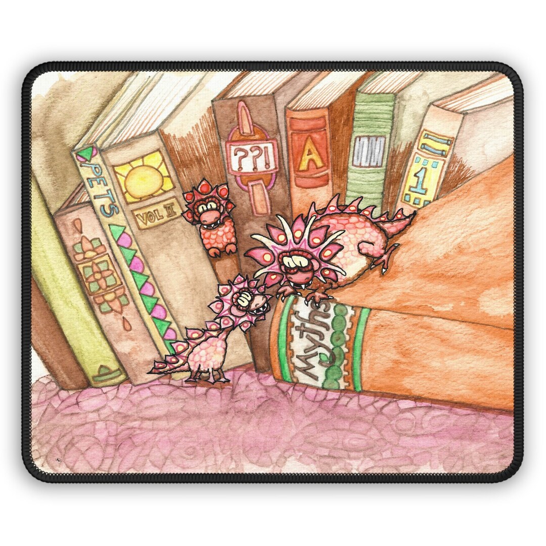 Book Dragons - Gaming Mouse Pad - Etsy