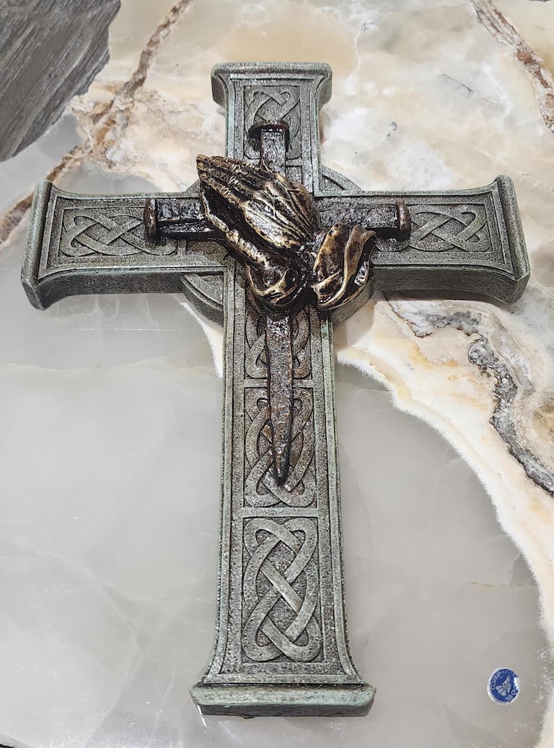 Wall Cross, Cross, Crucifix Wall, Cross Wall Decor, Anniversary Girt, Christian Gift, Metal ...