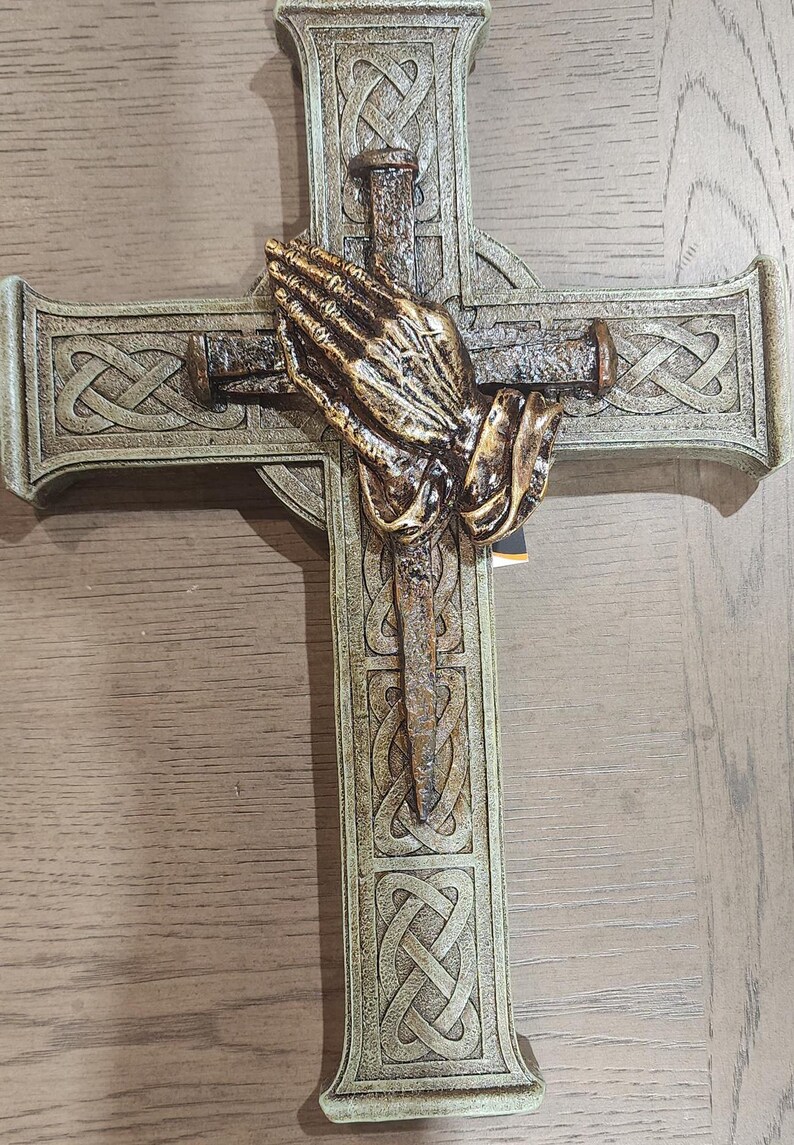 Wall Cross, Cross, Crucifix Wall, Cross Wall Decor, Anniversary Girt, Christian Gift, Metal ...