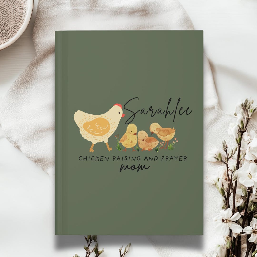 Chicken Raising and Prayer Mom Journal, Personalized Scripture Writing ...