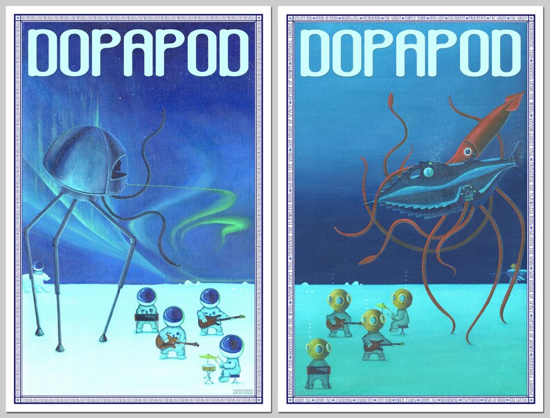 Dopapod Nerds 11 X 17 Poster by Sbmathieu - Etsy