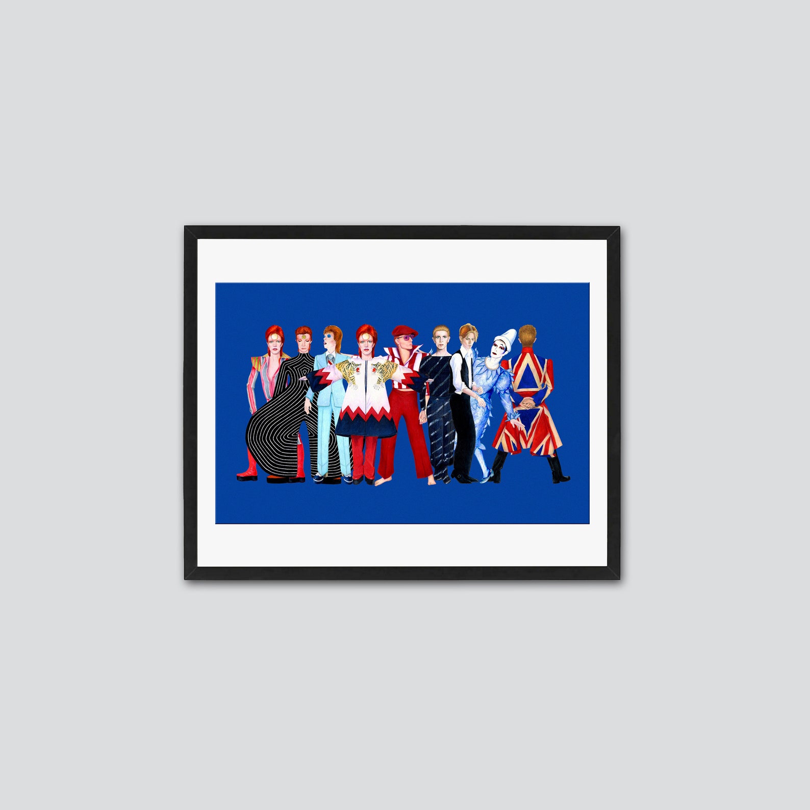 David Bowie Characters Tribute 11 X 17 Inch Poster by - Etsy