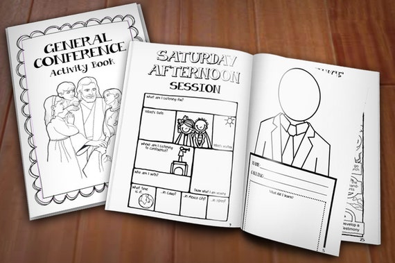 CONFERENCE ACTIVITY BOOK for Lds General Conference Instant - Etsy