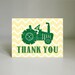 TRACTOR Thank You Card in Green and Yellow Instant Printable Download ...