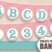 DIY BANNER in Coral and Teal Instant Printable Download | Etsy