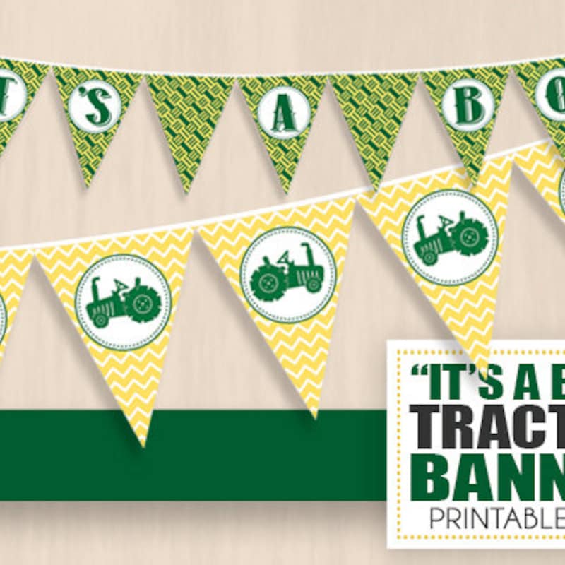 Tractor Banner - Etsy