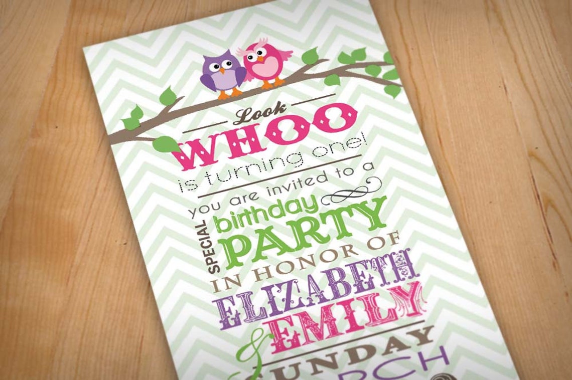 OWL Party Banner in Purple and Pink Instant Printable | Etsy
