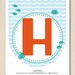 SHARK HAPPY BIRTHDAY Banner in Orange and Aqua- Instant Printable ...