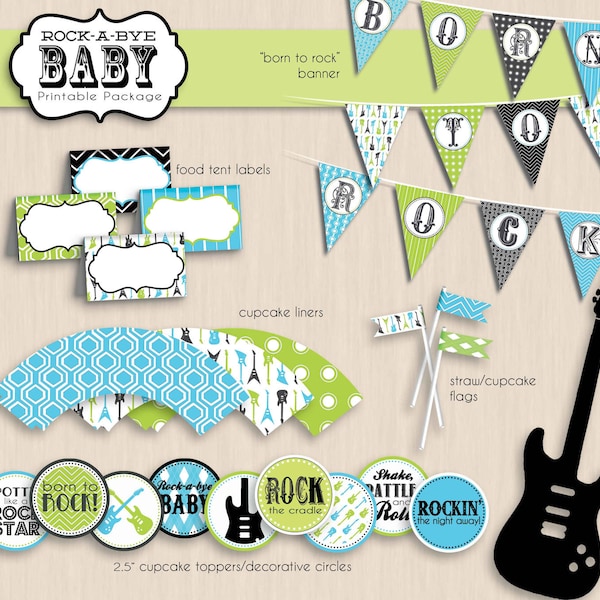 Rock Baby Shower - Etsy