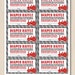 TRACTOR Raffle Ticket in Red and Gray Instant Printable Download - Etsy