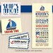 NAUTICAL 8X10 Party Signs in Navy Blue, Red, and Yellow- Instant PDF ...