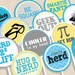 NERD Party Circles & Cupcake Toppers- Instant Printable Download - Etsy