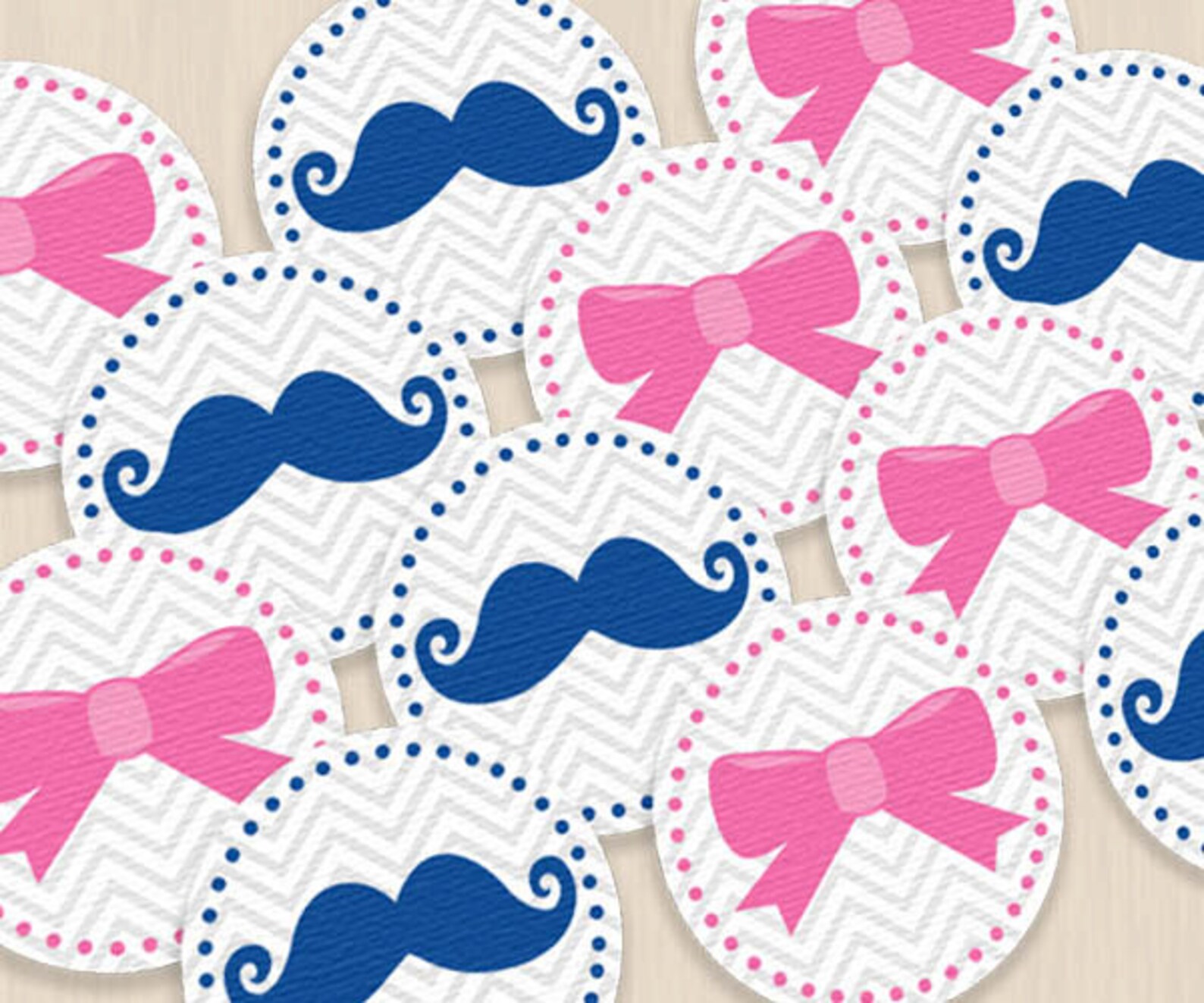 MUSTACHE Printable Bookmark Instant Download | Etsy