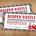 TRACTOR Raffle Ticket in Red and Gray Instant Printable Download - Etsy