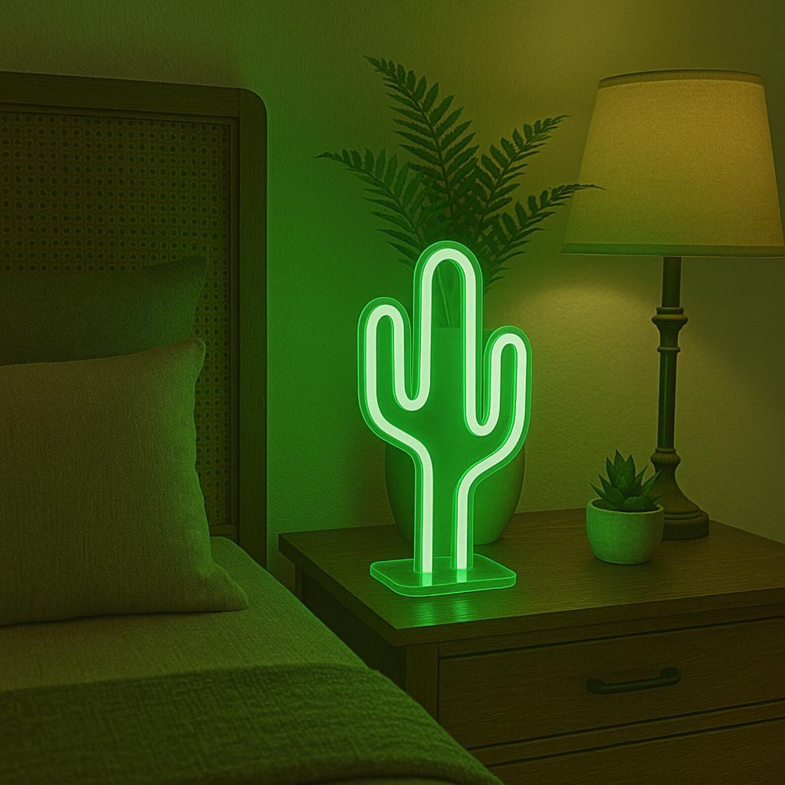 Cactus Decorative Neon Light Sign, Decorative Neon Signs, Giftful ...