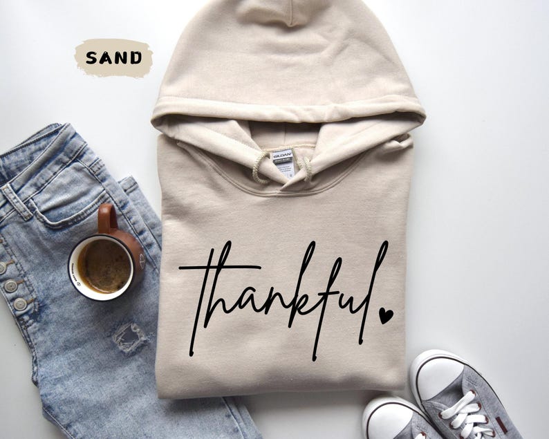 Thankful Sweatshirt, Hello Thanksgiving Hoodie, Women Thankful Sweater ...