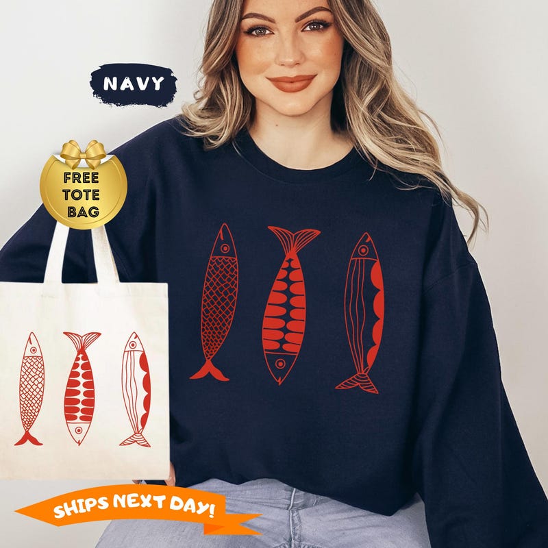 Fish Sweater - Etsy