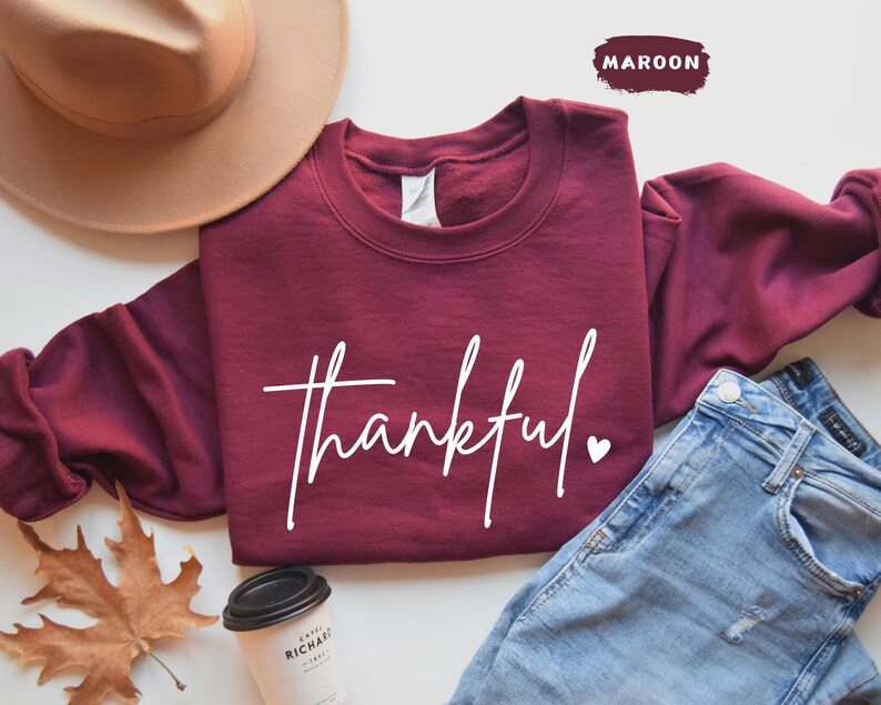 Thankful Sweatshirt, Hello Thanksgiving Hoodie, Women Thankful Sweater ...