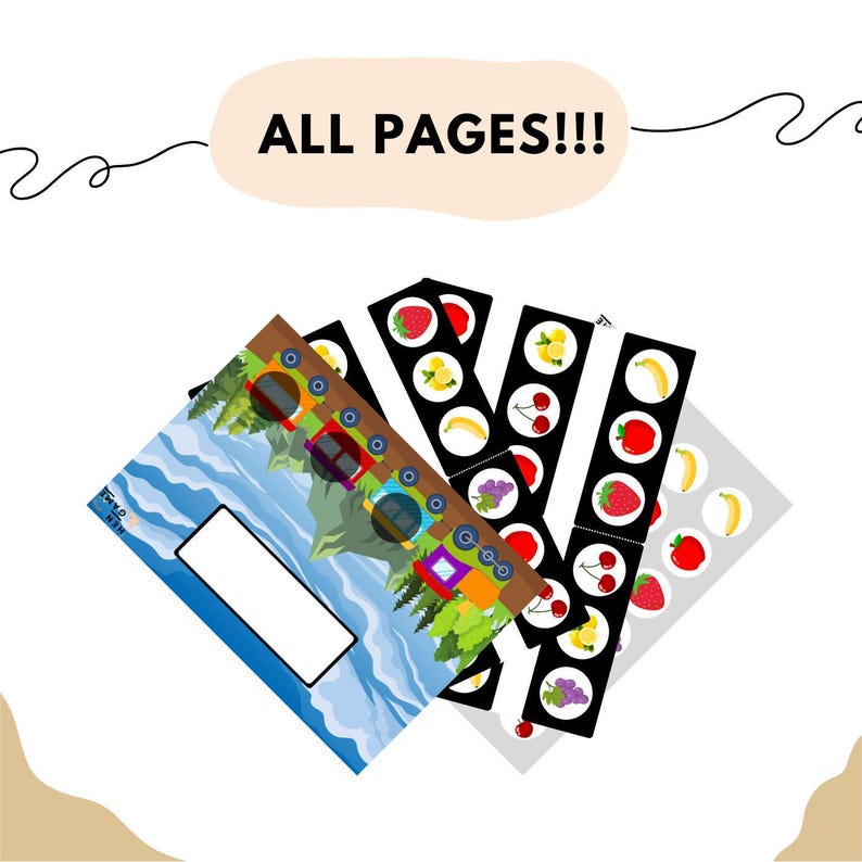 Fun Train-themed Matching Game - Printable Digital Activity for Kids ...