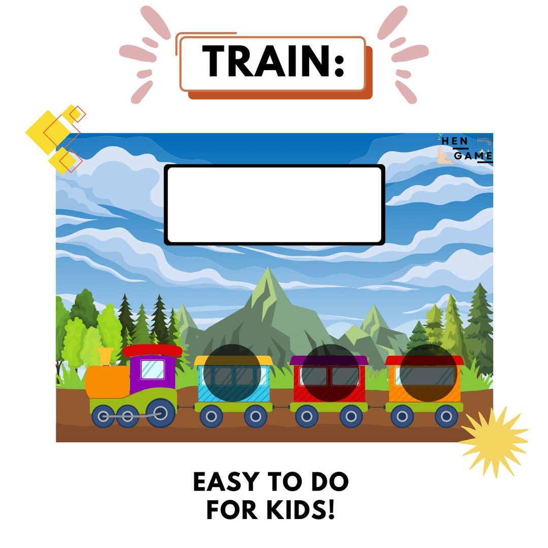 Fun Train-themed Matching Game - Printable Digital Activity for Kids ...