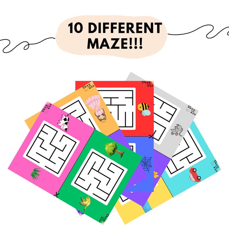 5x5 Grid Printable Maze Game for Kids, Fun and Easy Digital Activity ...