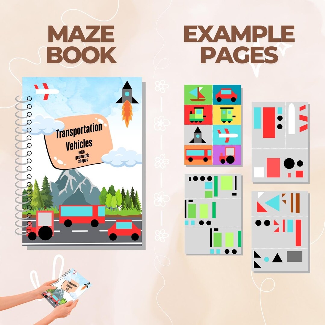 Printable Transportation Vehicles Puzzle, Fun Geometric Shapes Matching ...