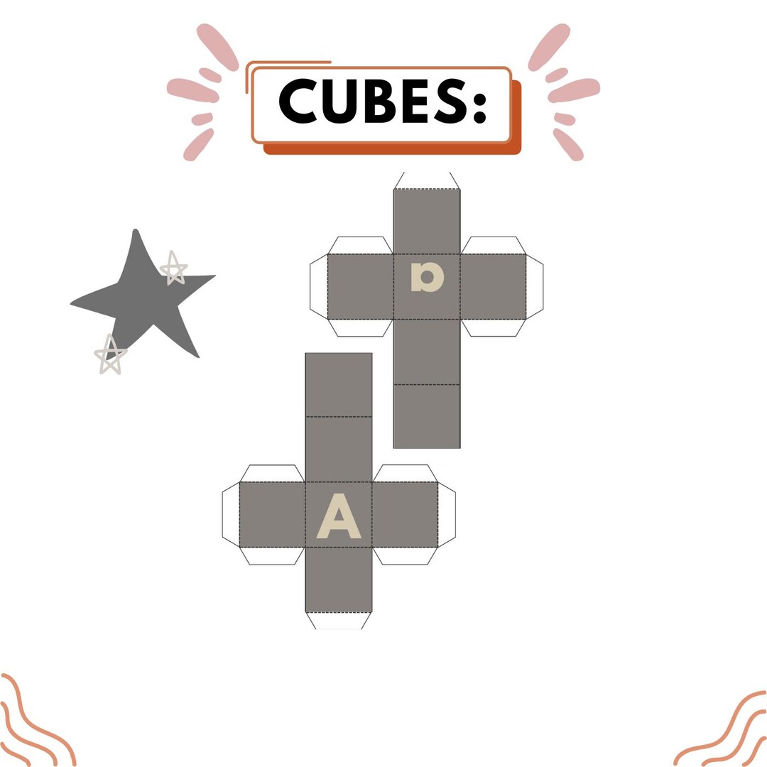 Printable Alphabet Cube Game for Kids, Fun and Educational Letter ...