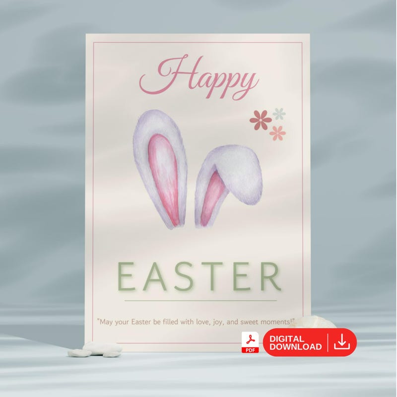 Happy Easter Card - Etsy