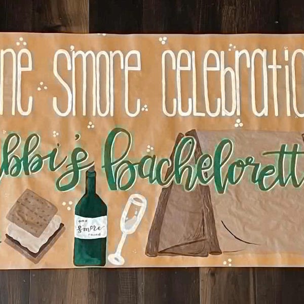 Brown Paper Birthday Sign - Etsy