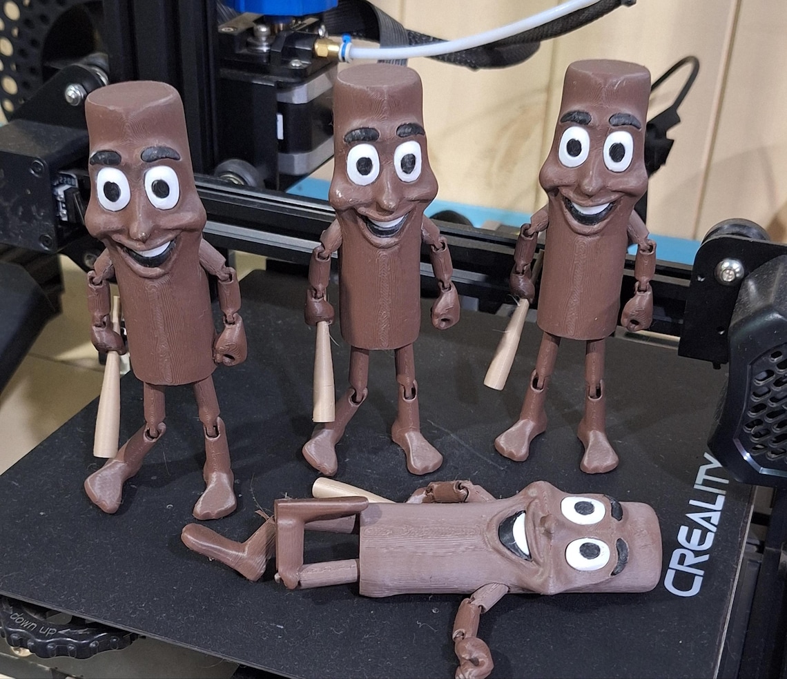 Tung Tung Sahur Meme Toy 3D Printed Bat Character From Viral Tiktok ...