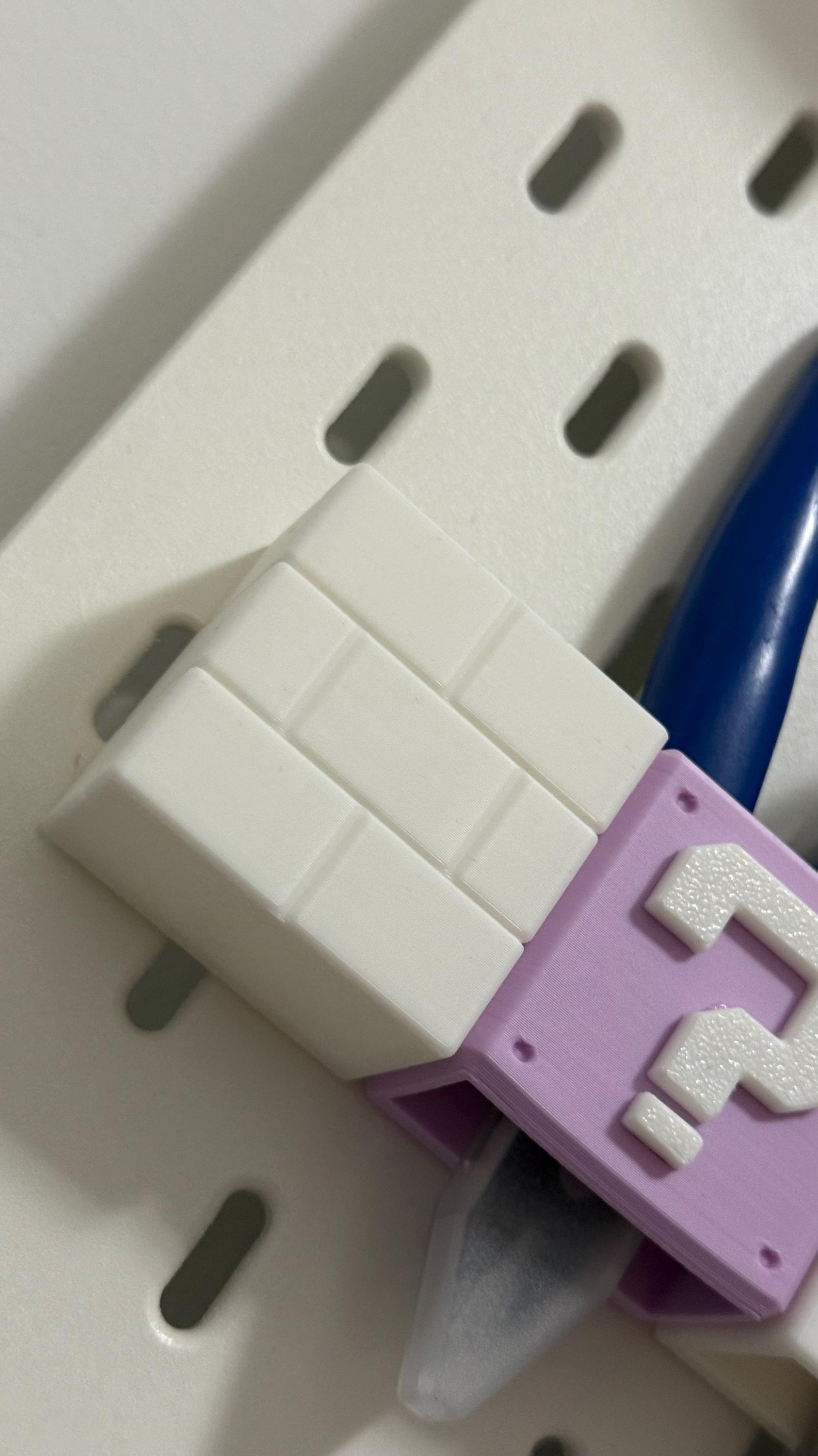 Question Block IKEA Pegboard Tool Holder Cute and Functional 3D Printed ...
