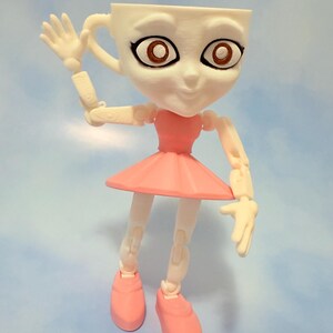 Cappuccina Ballerina 3D Printed Figure Brainrot Italian Memes Desk Toy ...
