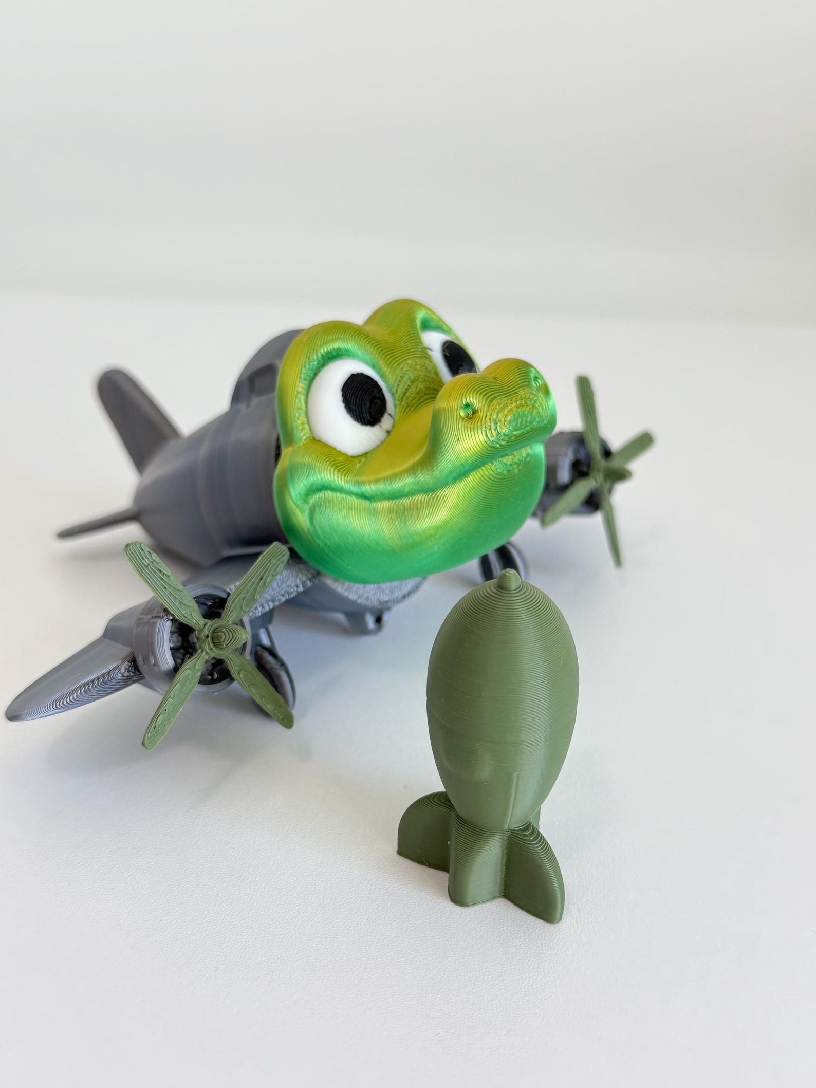 Bombardiro Cocodrilo Bomber Plane Cute Toy 3D Printed Viral Figure ...