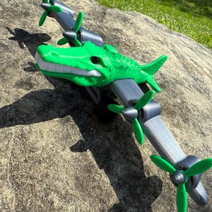 Bombardino Cocodrilo Bomber Plane Toy 3D Printed Viral Figure Funny ...