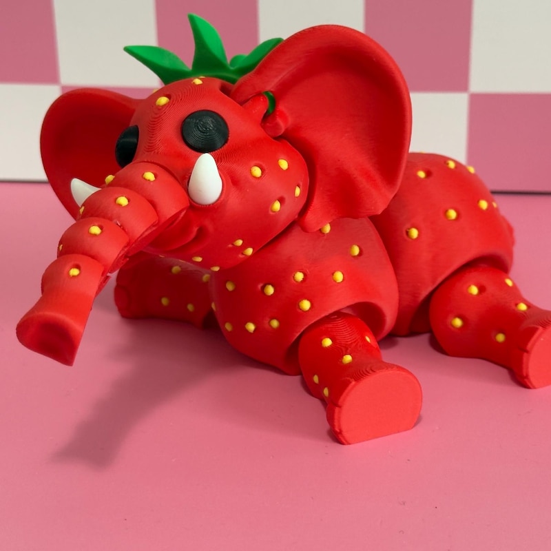 Coloring Pages Strawberry Elephant From Brainrot - Etsy Canada