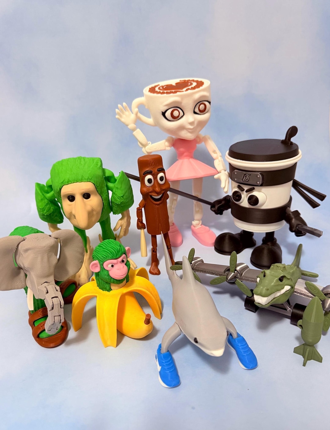 Italian Brainrot Meme Toys Bundle 3D Printed Viral Meme Figure Tiktok ...